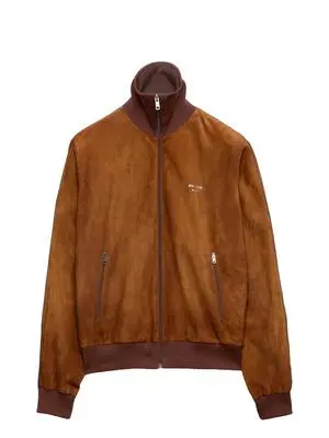 Prada Zip-up Blouson Jacket - Cognac