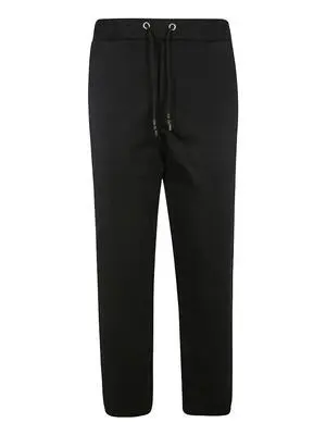 Alexander McQueen Cuffed Stripe-detail Track Pants - Black