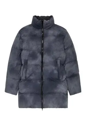 DIESEL® W-raveel Long Puffer Jacket - Dark Gray