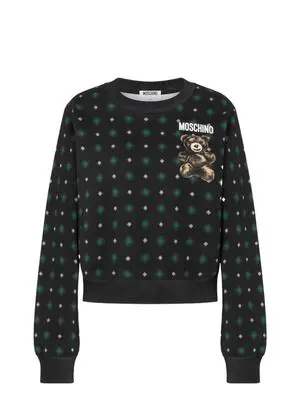 Moschino Teddy Bear Printed Sweatshirt - Black