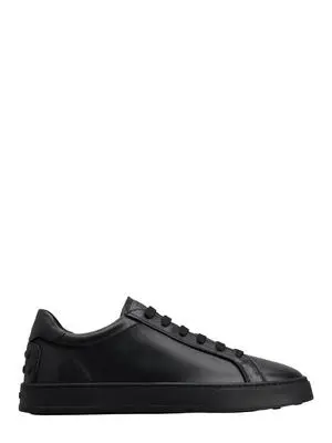TOD'S Round Toe Lace-up Sneakers - Black
