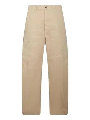 Dsquared2 Distressed Straight-leg Pants - Beige