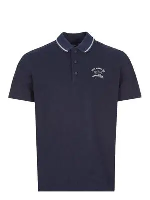 PAUL  SHARK Logo Polo Shirt - Black