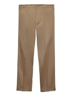 Prada Tapered Chino Pants - Clay Ash