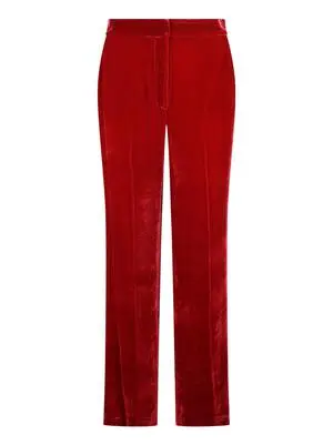 P.A.R.O.S.H P.A.R.O.S.H. Straight-Leg Velvet Pants