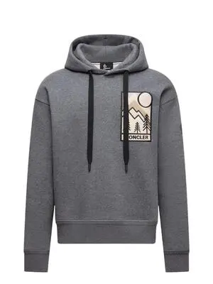 MONCLER Moncler Grenoble Mountain Logo Drawstring Hoodie