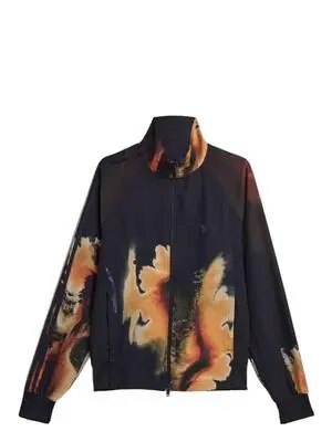 Y3 Abstract Print Zip-up Track Jacket - Black
