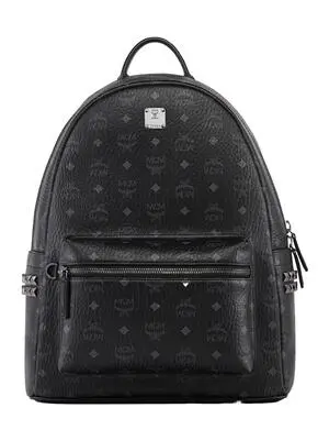 Mcm Stark Medium Backpack With Stud Embellishments - Black
