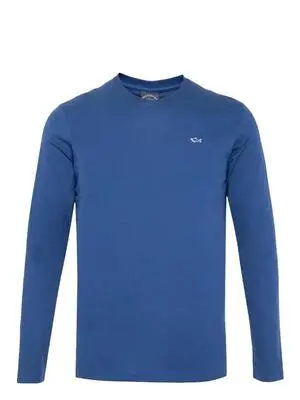 PAUL  SHARK Logo Details T-shirt - Blue