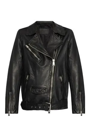 ALLSAINTS Classic Leather Biker Jacket - Black