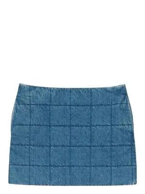GUCCI Gucci Denim Quilted Skirt