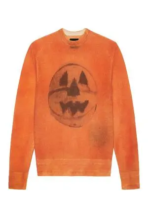 Givenchy Mohair Blend Printed Crewneck Jumper - Red