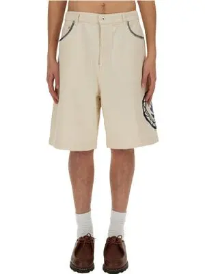 DROLE DE MONSIEUR Drole De Monsieur Belted Shorts With Multiple Pockets