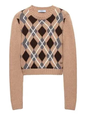 PRADA Prada Argyle Crewneck Jumper