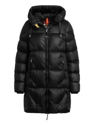 PARAJUMPERS Long Down Jacket With Hood - Black