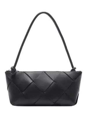 Bottega Veneta Zippered Shoulder Bag - Black