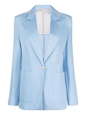 Palm Angels Striped Tailored Blazer - Blue