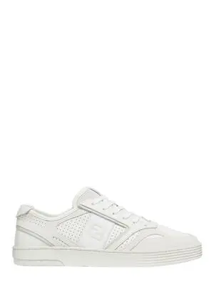 Fendi Ff Motif Low-top Sneakers - White