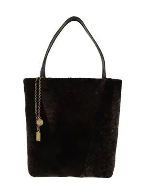 Chloé Medium Tote Bag With Charm Detail - Black