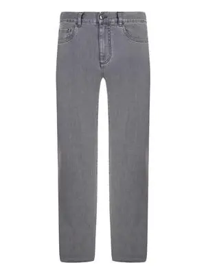 Canali Straight Leg Jeans - Grey