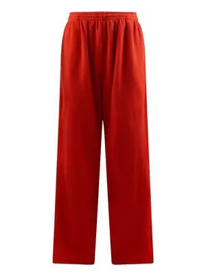 Balenciaga Plush Velvet Pajama Pants - Red