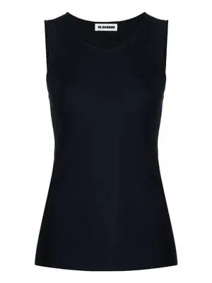 JIL SANDER Jil Sander Logo Crewneck Tank Top