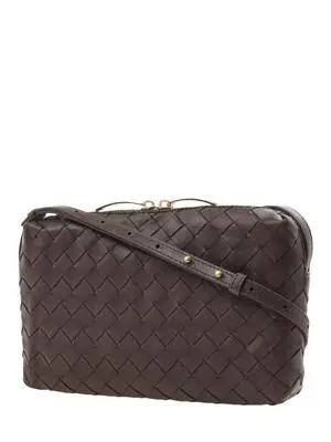 Bottega Veneta Intrecciato Shoulder Bag - Black