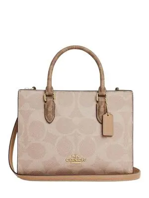 COACH Coach Patterned Top Handle Bag