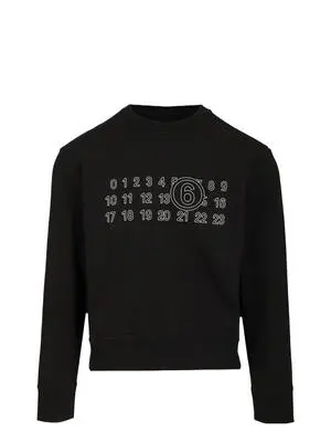 MAISON MARGIELA Numeric Graphic Sweatshirt - Black