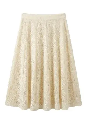 MAX MARA Max Mara Lace Pattern Skirt