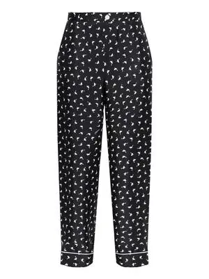 MOSCHINO Moschino Printed Satin Trousers