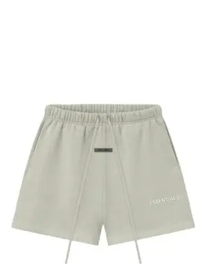 Fear Of God Fear Of God Essentials Logo Embroidered Elasticated Waist Shorts Gray