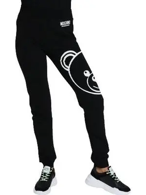 Moschino Printed Casual Pants - Black
