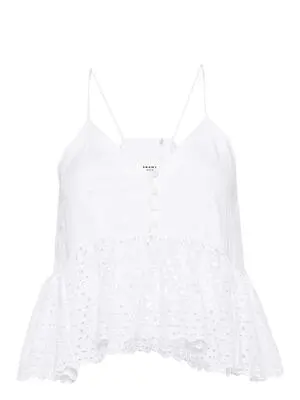 Isabel Marant Étoile Sogane Cotton Top - White