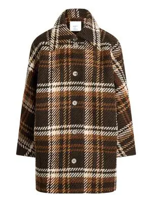 PATOU Patou Checked Wool Coat