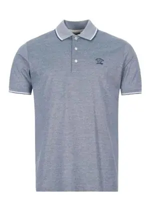 PAUL  SHARK Logo Details Polo Shirt - Gray