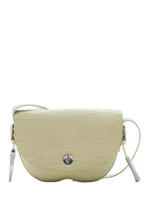 Burberry Chess Leather Crossbody Bag - Nude
