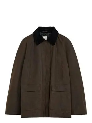 TOTEME Toteme Collared Jacket With Pocket Detail Bark