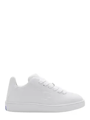 Burberry Logo Embossed Lace-up Sneakers - White