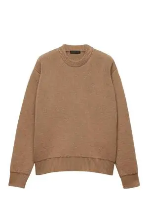 Prada Cashmere Crew-neck Sweater - Camel