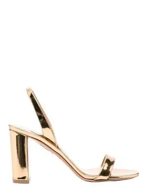 AQUAZZURA So Block Heel Sandals - Nude