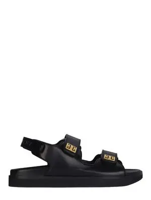 Givenchy 4g Logo Strap Sandals - Black