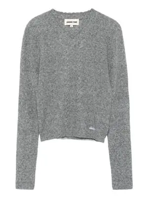 SHUSHU/TONG Cropped Sweater - Gray