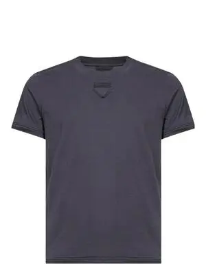 Prada Triangle-patch Crewneck T-shirt - No