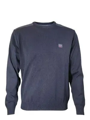 PAUL  SHARK Paul & Shark Round-neck Knitted Pullover - Black