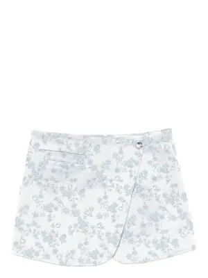 Coperni Coperni Graphic Pattern Skirt Blue
