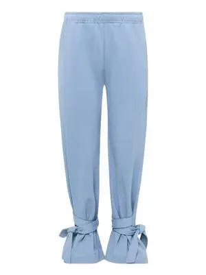 J.W.ANDERSON Tie-fastening Cotton Trousers - Blue