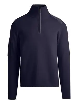 Canada Goose Stormont Logo Patch Knitted Jumper - Blue