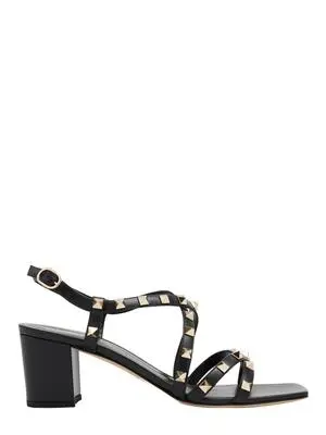 Valentino Garavani Rockstud Open Toe Sandals - Black