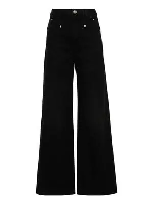 Isabel Marant Étoile Lemony Wide-leg Jeans - Black